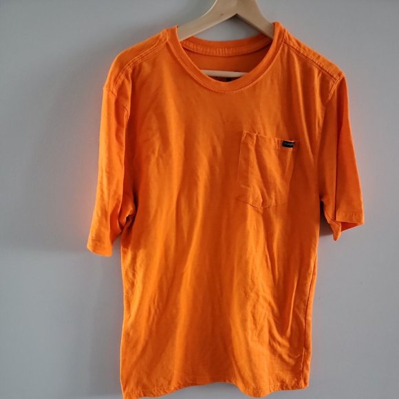 Stanley | Shirts | Stanley Workwear Mens Orange Medium With Pocket Logo ...